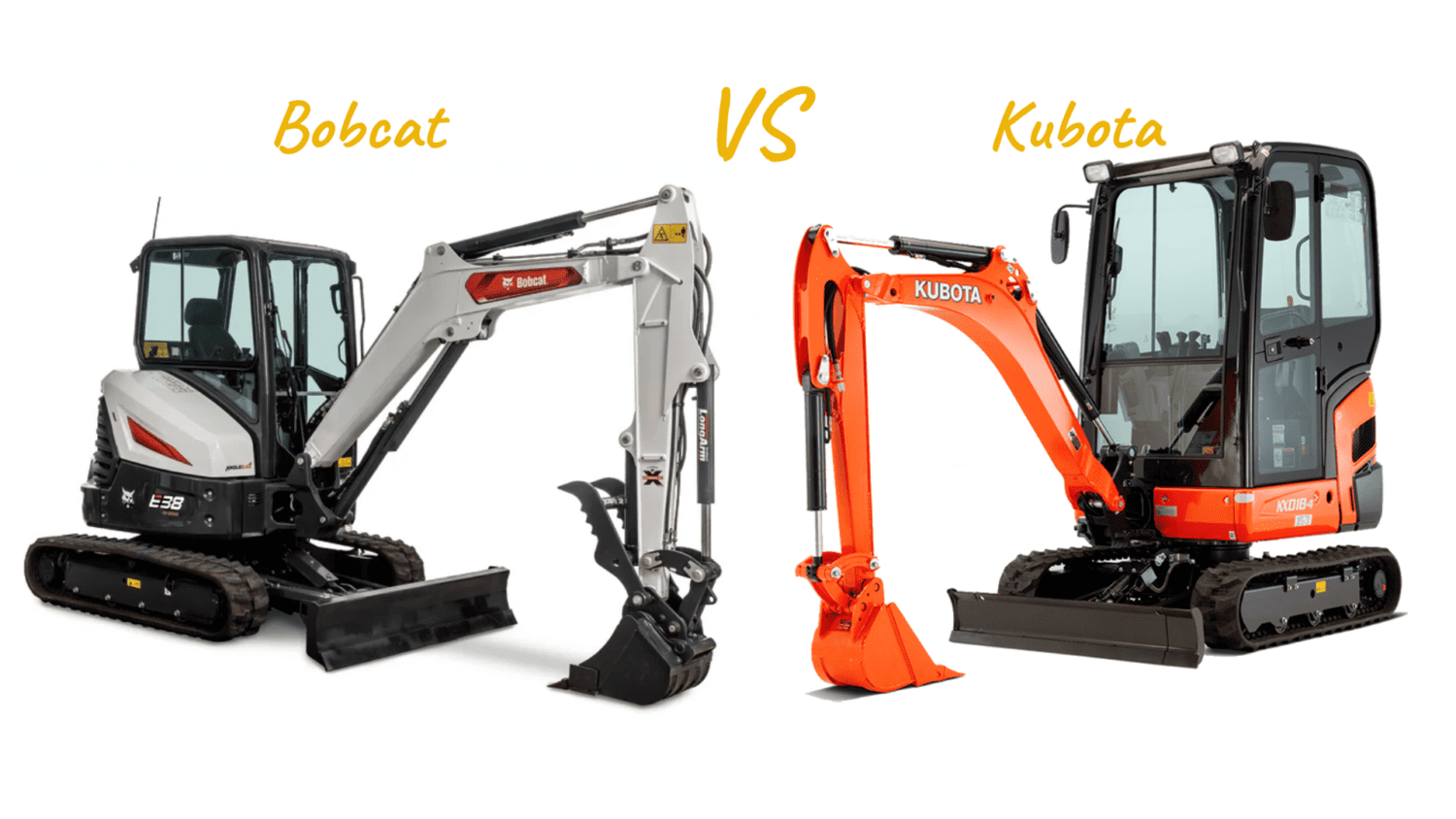 Differences of Bobcat and Kubota Mini Excavator on Next Level Rental NC