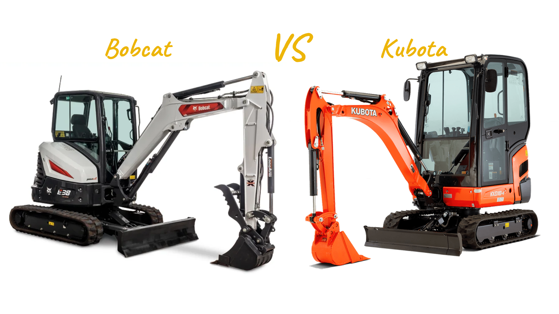 Differences of Bobcat and Kubota Mini Excavator on Next Level Rental NC